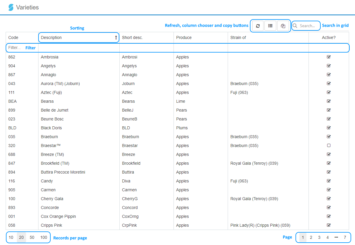 User interface | snapSales